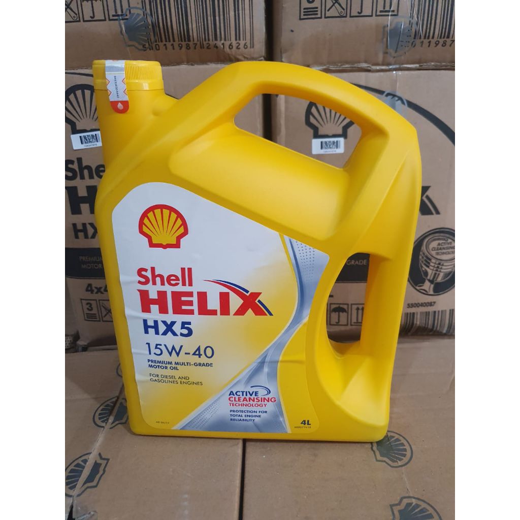 Jual SHELL HELIX HX5 4 LITER 15W-40 | Shopee Indonesia