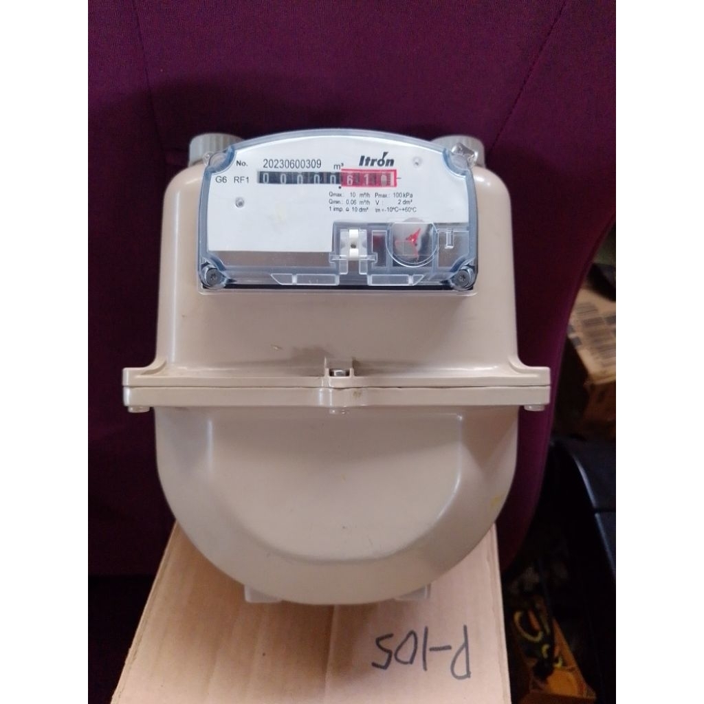Jual Diaphragm Gas Meter Itron RF1 G6 Technical Specifications Meter Size : 1 Inch ( Dn 25mm ...
