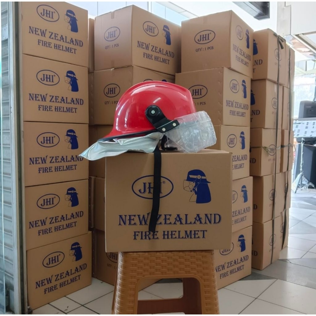 Jual Helm Pemadam Kebakaran JHI-Merah Original/ JHI New Zealand Fire ...