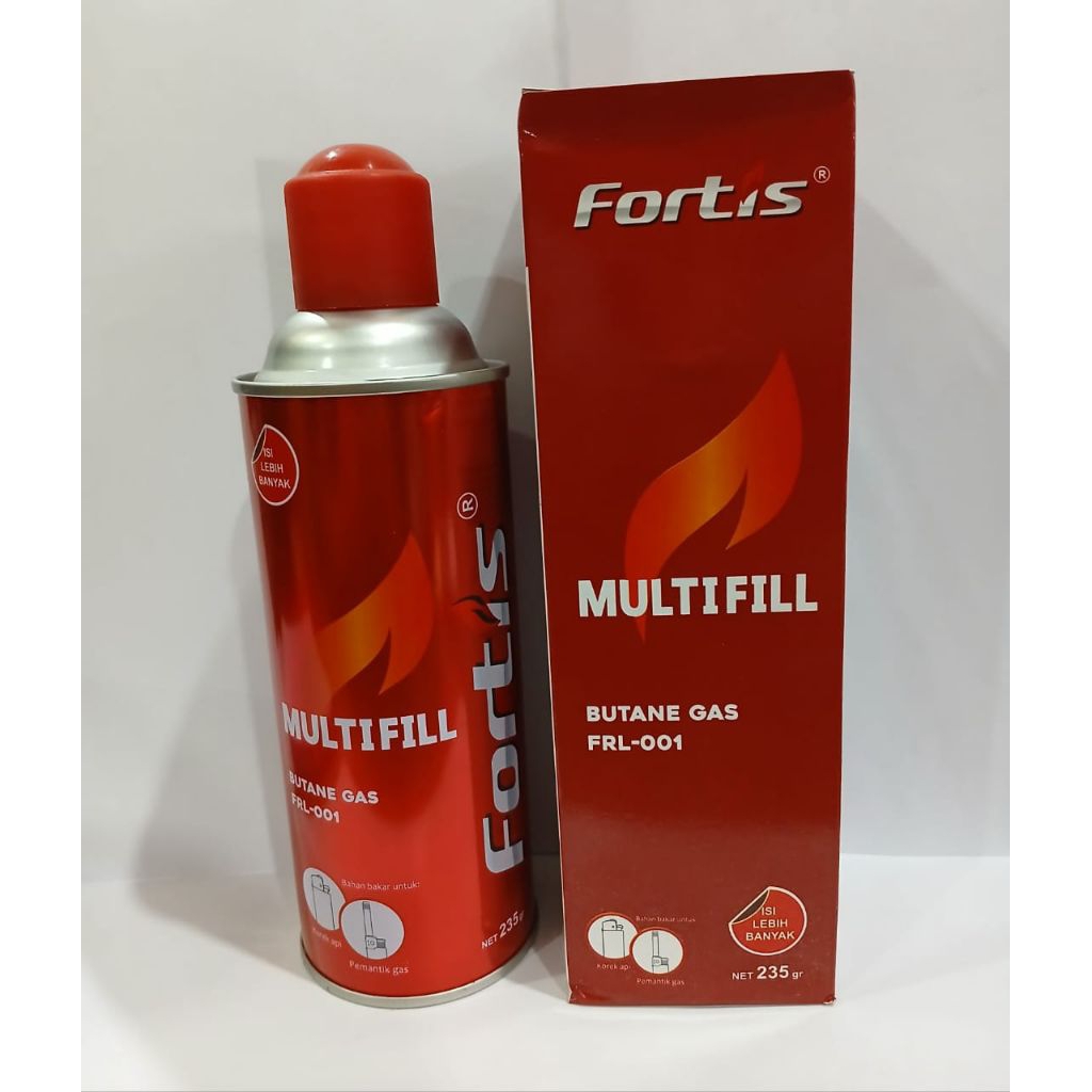 Jual harga 1kaleng isi ulang mancis Fortis multifill butane gas frl-001 ...