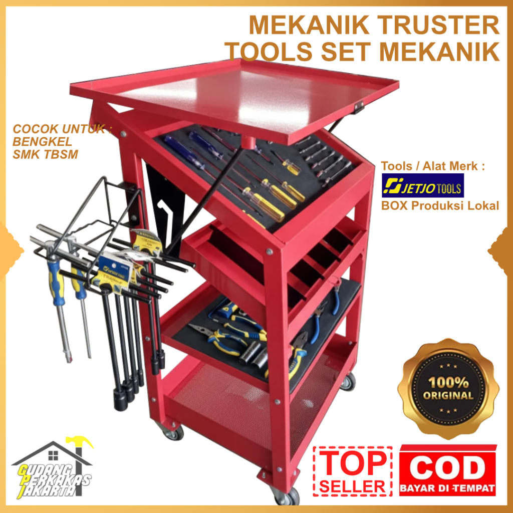 Jual MEKANIK TRUSTER SET ( BOX + ALAT ) LAKONI PRO JETJO TOOLS Mechanic ...