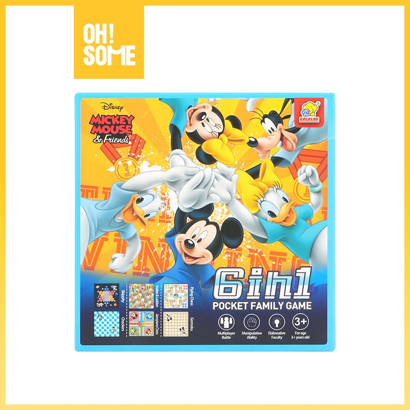 Jual OHSOME - GOLDLOK Disney Mickey Mouse & Friends Board Game (6-in-1 ...