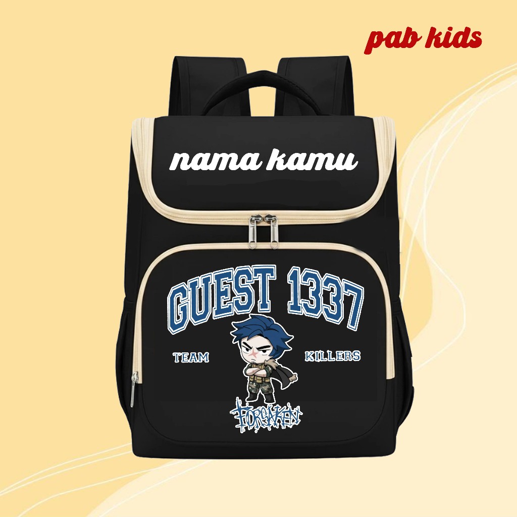 Jual TAS RANSEL ANAK SEKOLAH GAMBAR GUEST 1337 FORSAKEN ROBLOX KUAT ...