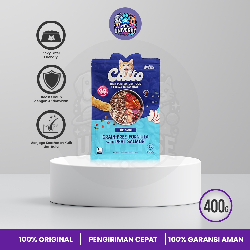 Jual Catto - Premium Dry Food - Adult Tuna 400Gram - Natural Healthy ...