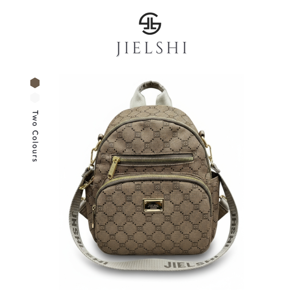 Jual JIELSHI Talita 7706#JLY Tas Ransel Wanita Multifungsi Bahan Kulit ...