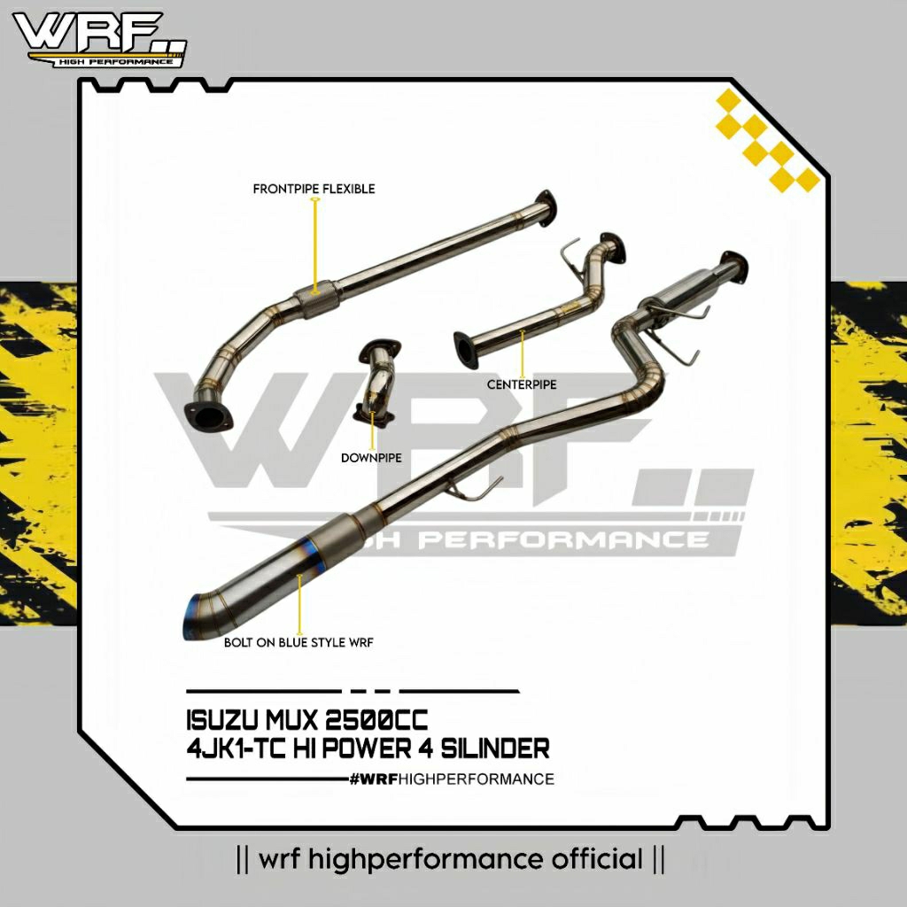 Jual WRF ISUZU MUX FULL EXHAUST/ KNALPOT FULLSYSTEM ISUZU MUX 4JK1 ...