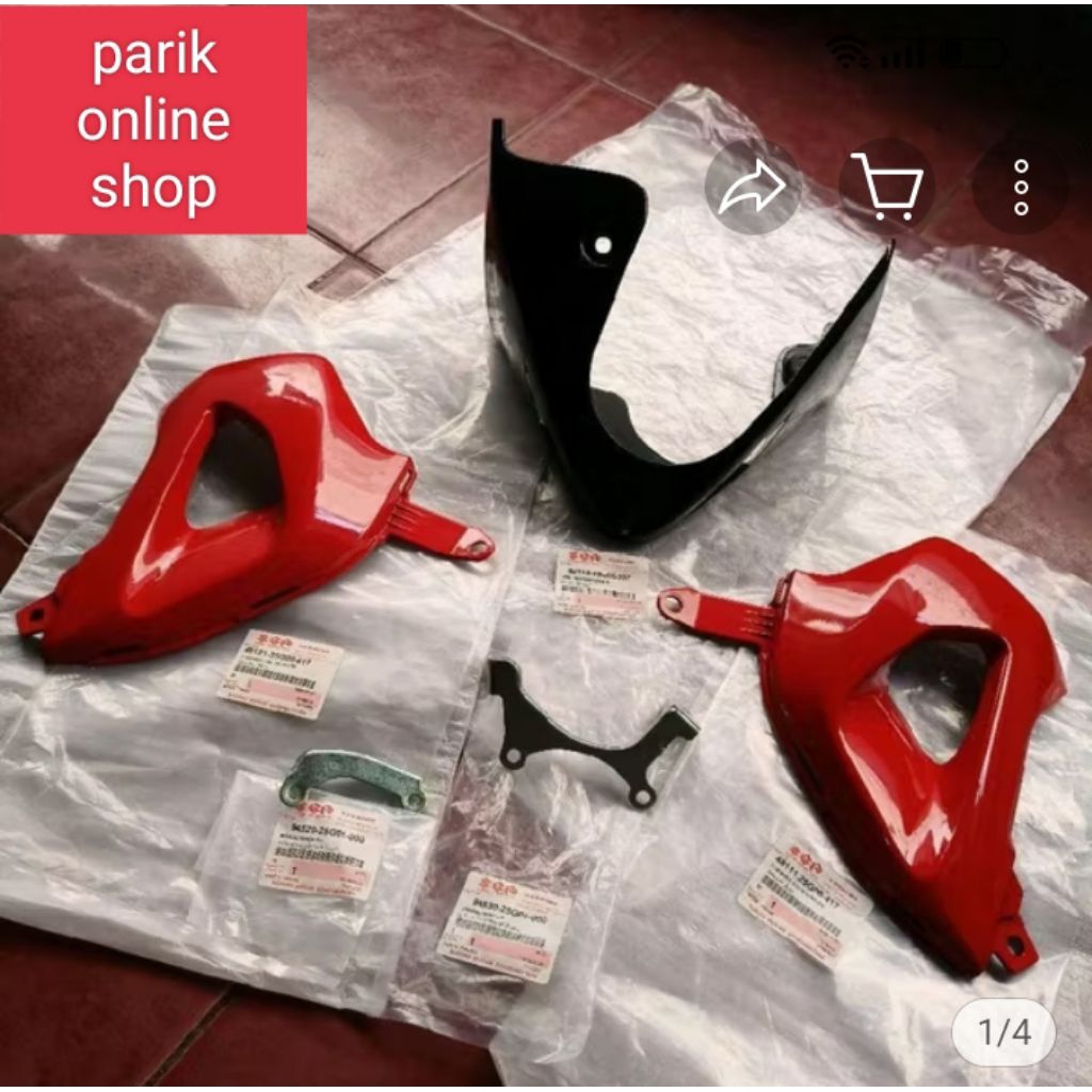 Jual Cowling Set Sayap Bawah Suzuki Raider 150 Merah Hitam Thailand ...