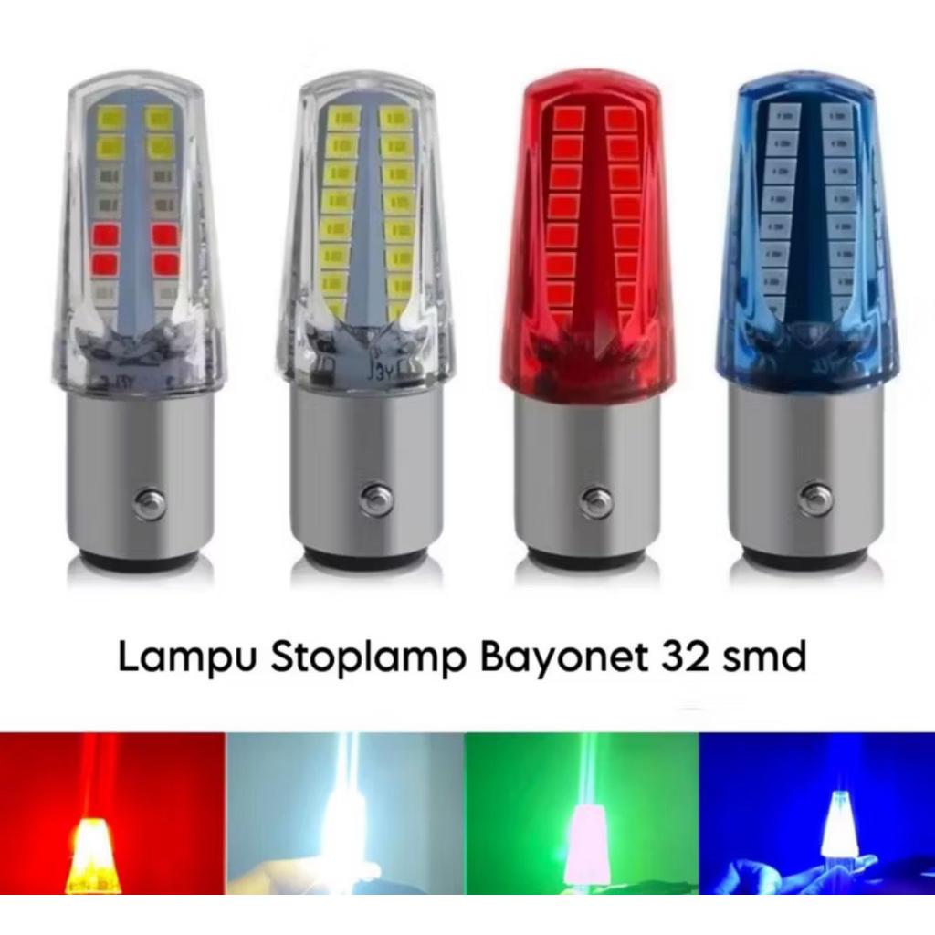 Jual Lampu Stop Rem Motor Universal 32 LED Running Lampu Rem Kedip ...