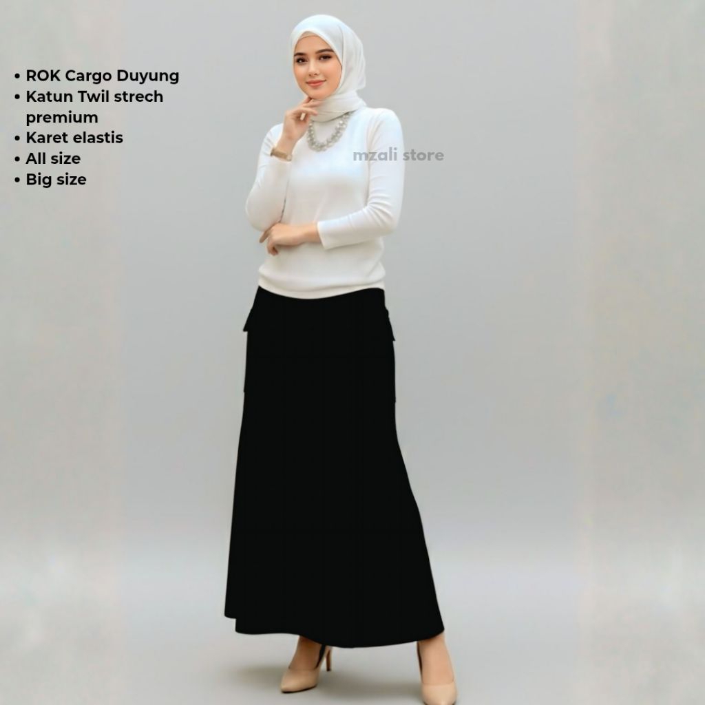 Jual ROK CARGO DUYUNG Rok korean style | Rok wanita kekinian all size ...