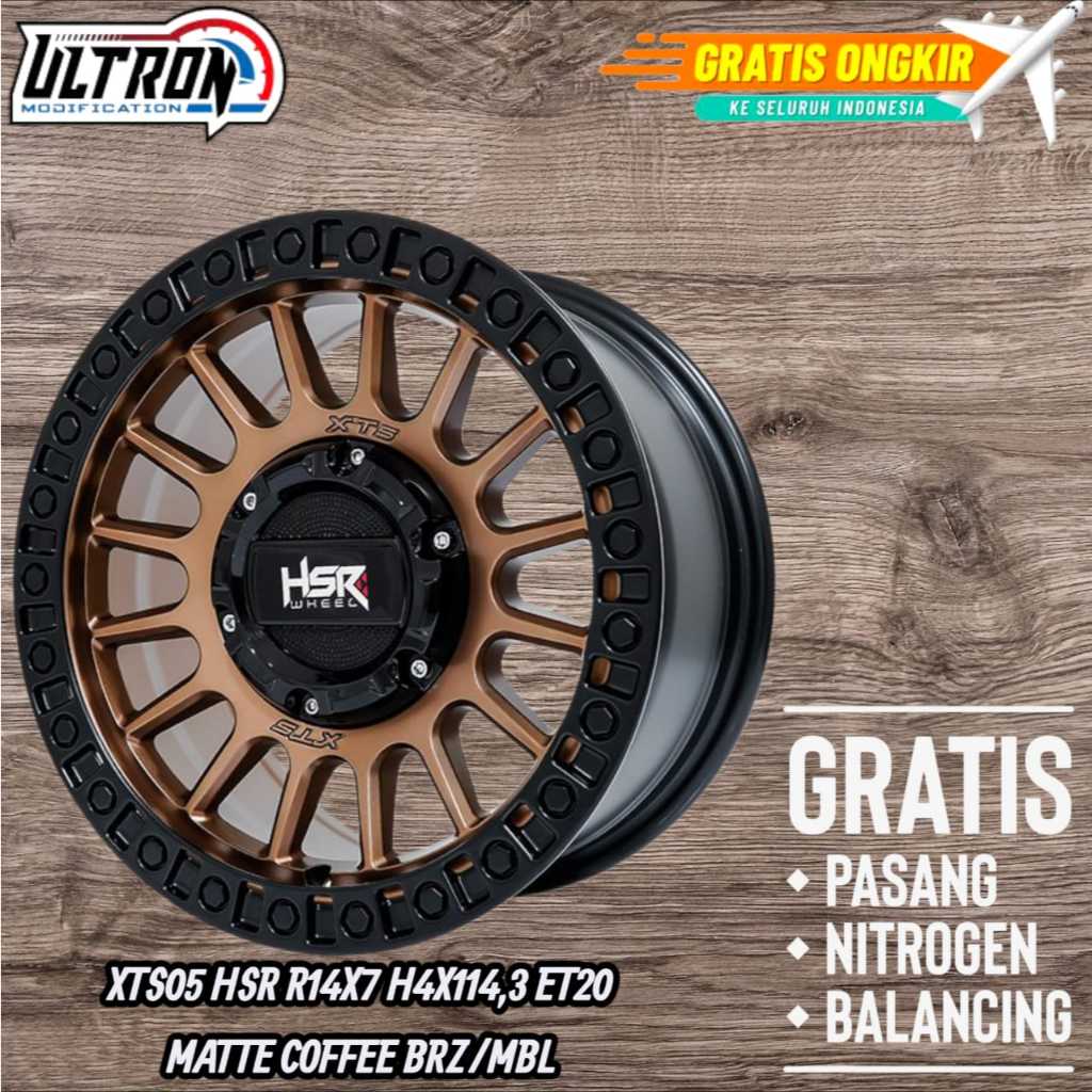 Jual PELEK RACING SEMI OFFROAD R14 HSR XTS05 VELG RING 15 BUAT 4X114 ...