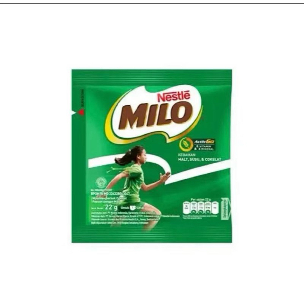 Jual Milo Sachet 22 Gr Renceng Eceran - SUSU SACHET SEDUH RASA COKLAT ...