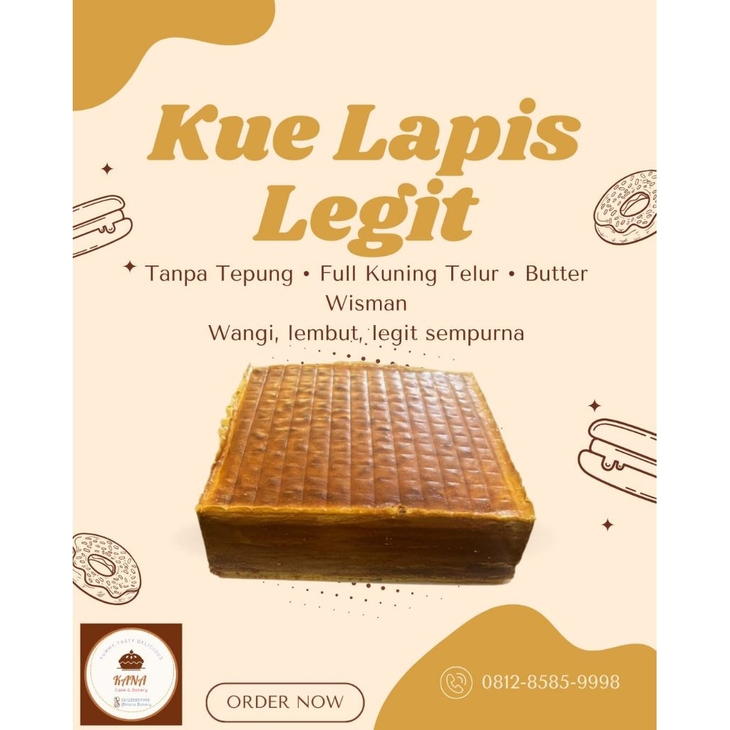 Jual Kue Lapis Legit Premium Wisman By Kana Bakery | Shopee Indonesia