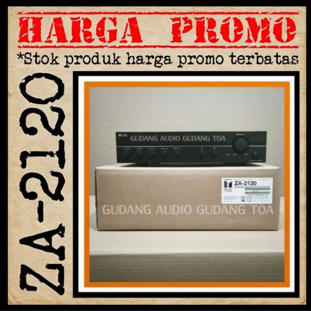Jual POWER MIXER AMPLIFIER TOA ZA-2120 ZA 2120 120 WATT AMPLI TOA ...