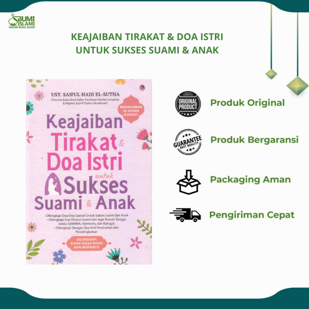 Jual BUKU KEAJAIBAN TIRAKAT & DOA ISTRI UNTUK SUKSES SUAMI & ANAK - UST ...