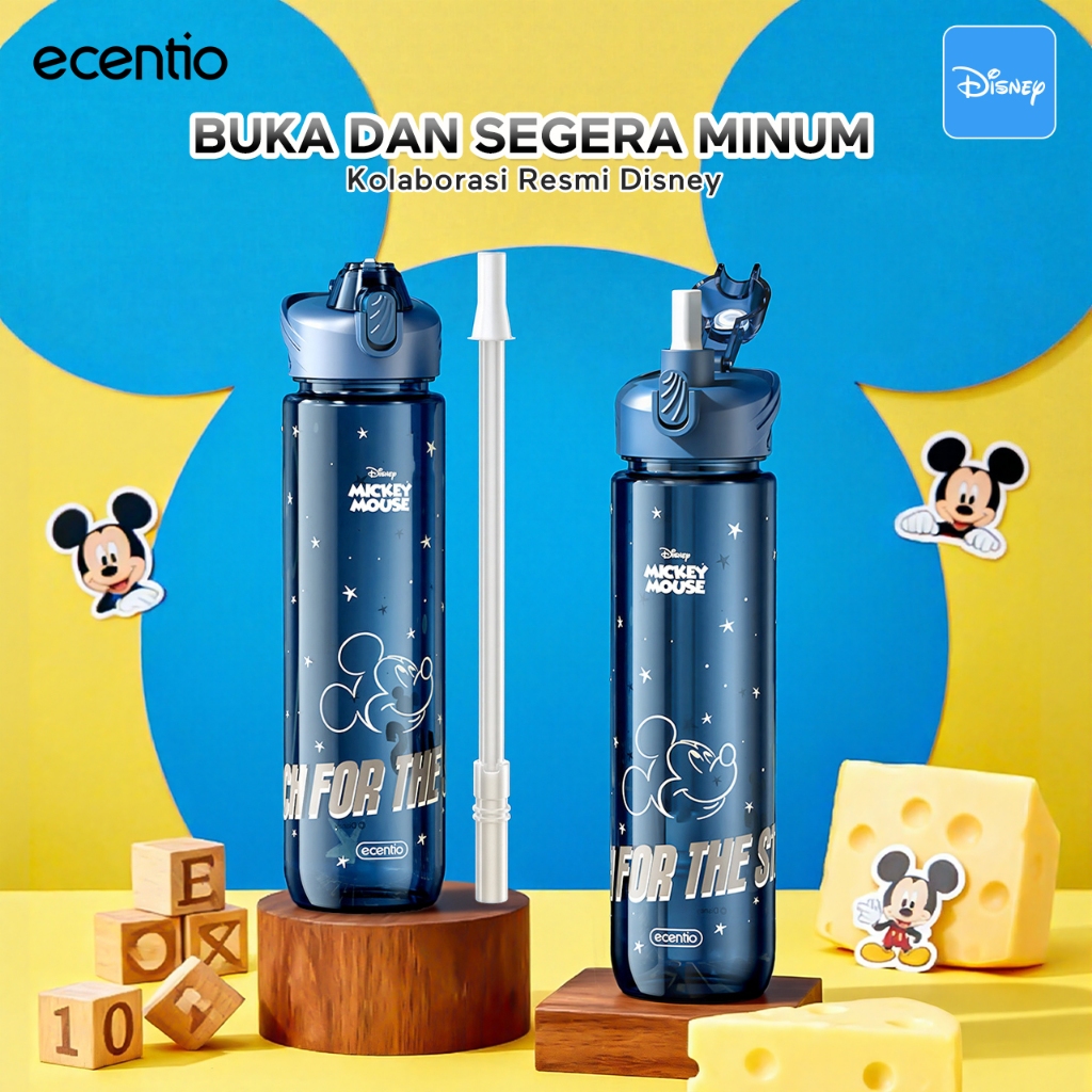 Jual [Kado Anak Kecil] ecentio Disney Mickey Kids Botol Minum 1 Liter ...