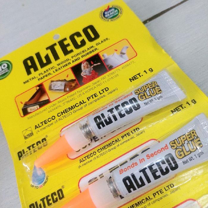 Jual LEM ALTECO SUPER GLUE 110 (1 GRAM) | Shopee Indonesia