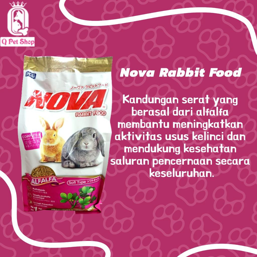 Jual NOVA RABBIT ALFALFA 1 KG | Shopee Indonesia