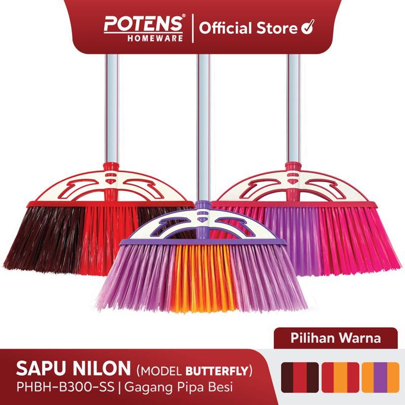 Jual Potens Sapu Lantai Nilon Model Butterfly Gagang Pipa Besi | Shopee ...