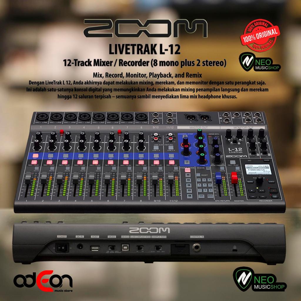 Jual ZOOM LIVETRAK L12 L-12 12-Track Mixer / Soundcard | Shopee Indonesia