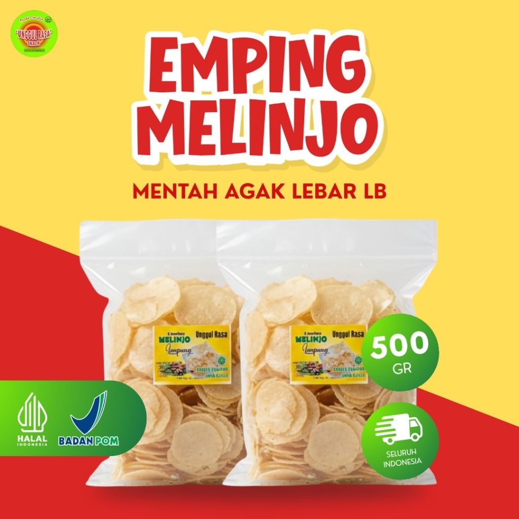 Jual Emping Melinjo Mentah LB Agak Lebar Asli Limpung 1 kg | Shopee ...