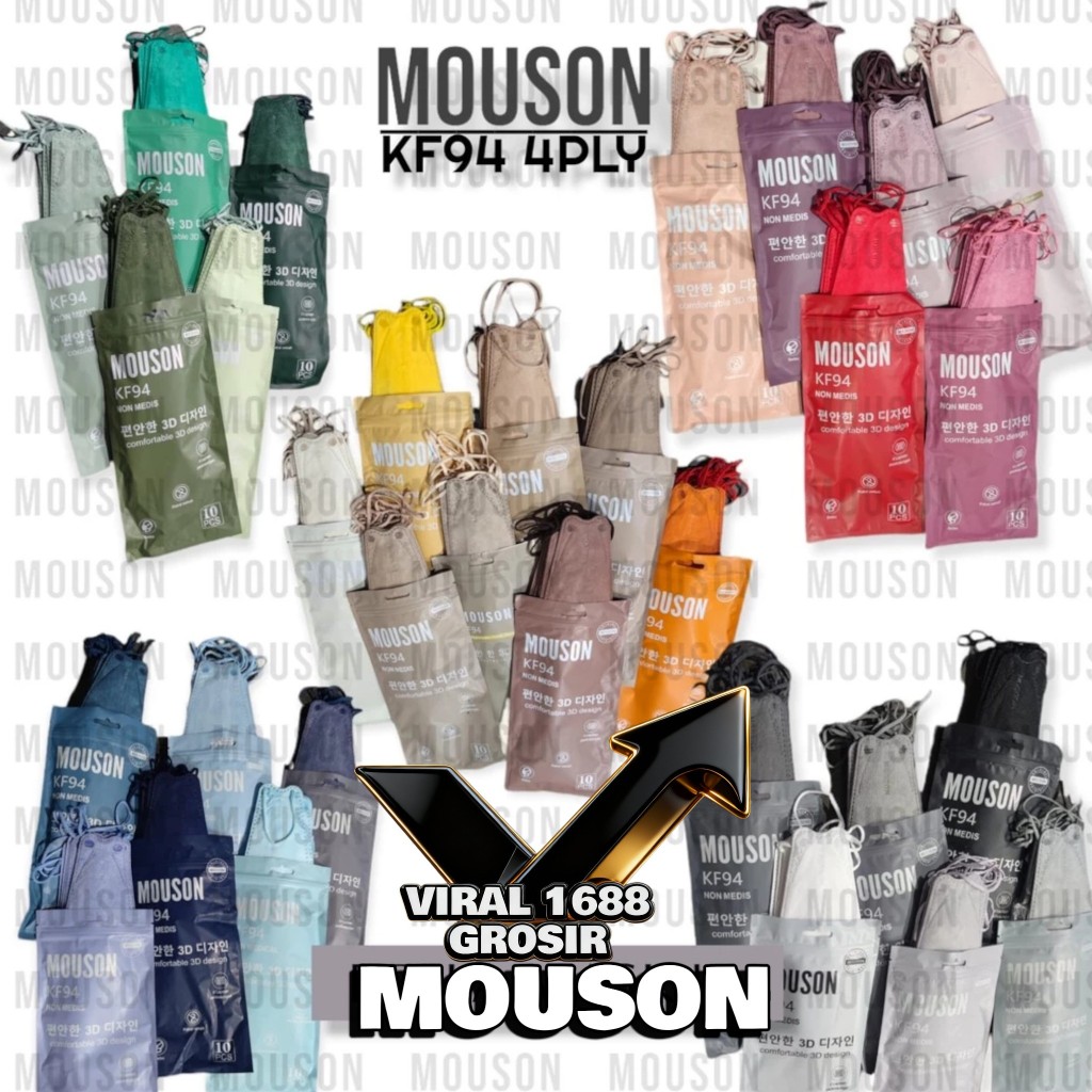 Jual VIRAL - MASKER KF94 MOUSON PACK 10PC - MASKER MOUSON KF94 NEW ...