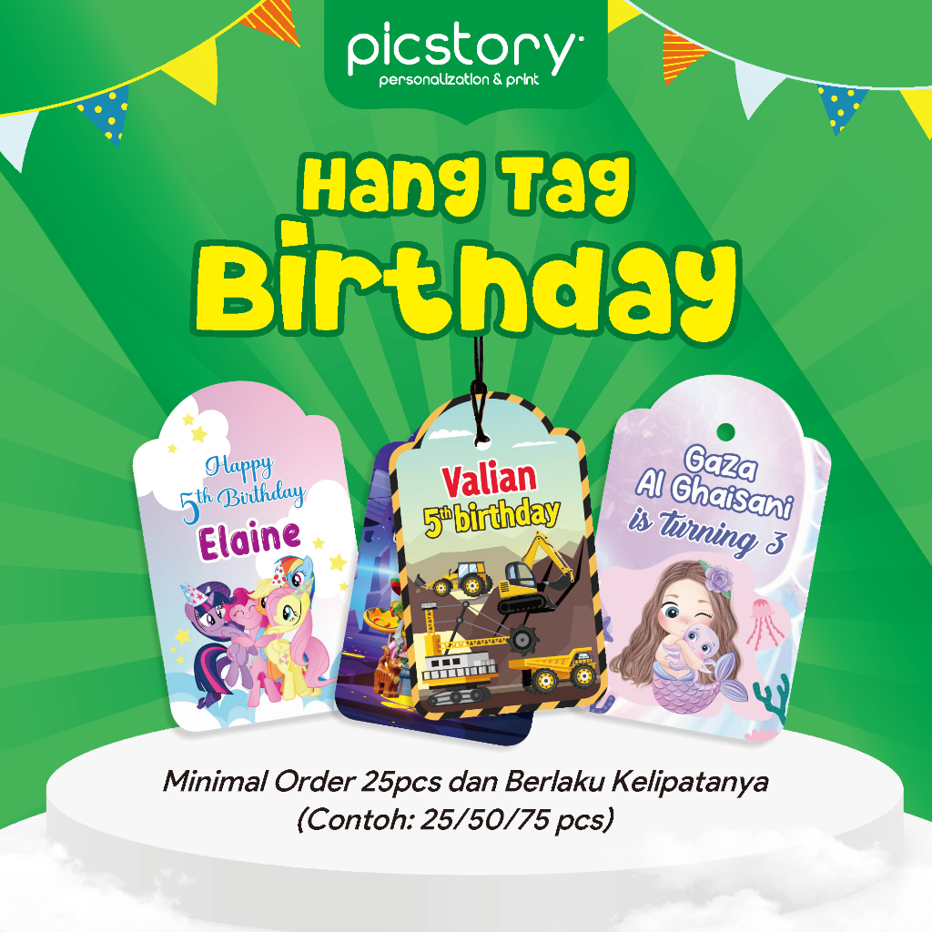 Jual Hang Tag Birthday - Hangtag Ulang Tahun - Greeting Card Hampers ...