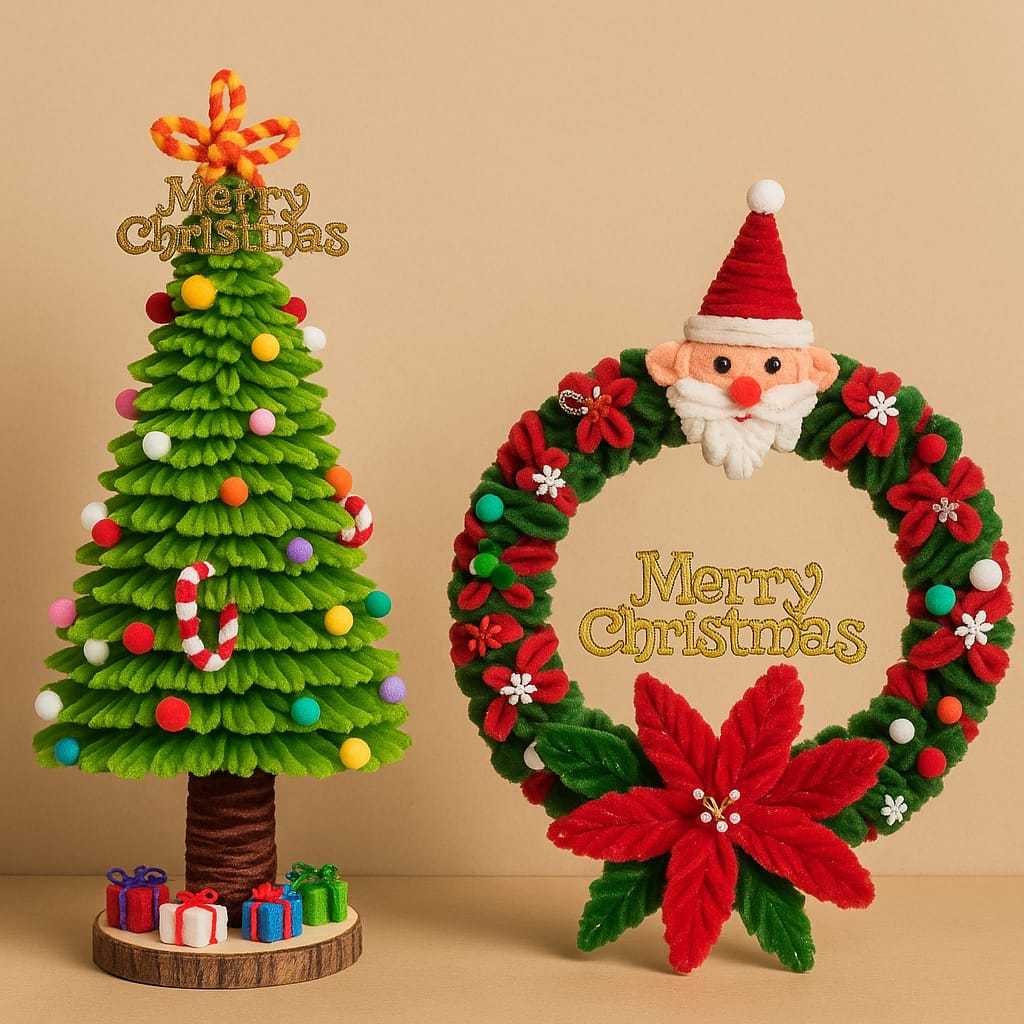Jual Paket Bundling Dekorasi Natal Handmade – Pohon Natal & Crans Natal ...
