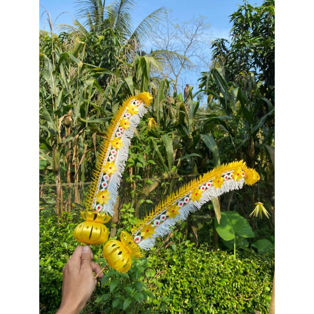 Jual Penjor Mini/Miniatur Penjor V2 panjang 50cm Untuk Miniatur truk ...