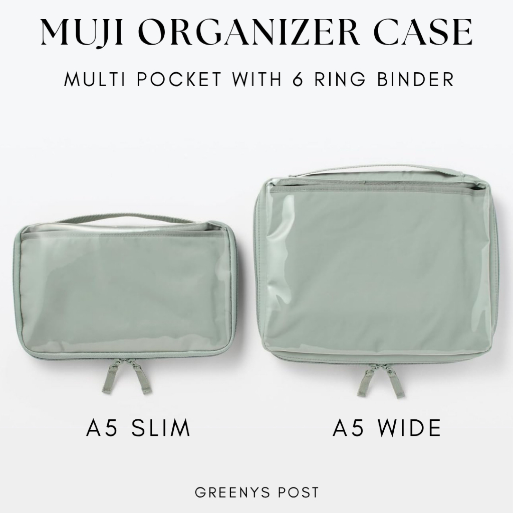 Jual Muji Pocket Organizer Case 6 Ring Binder Pouch | Shopee Indonesia