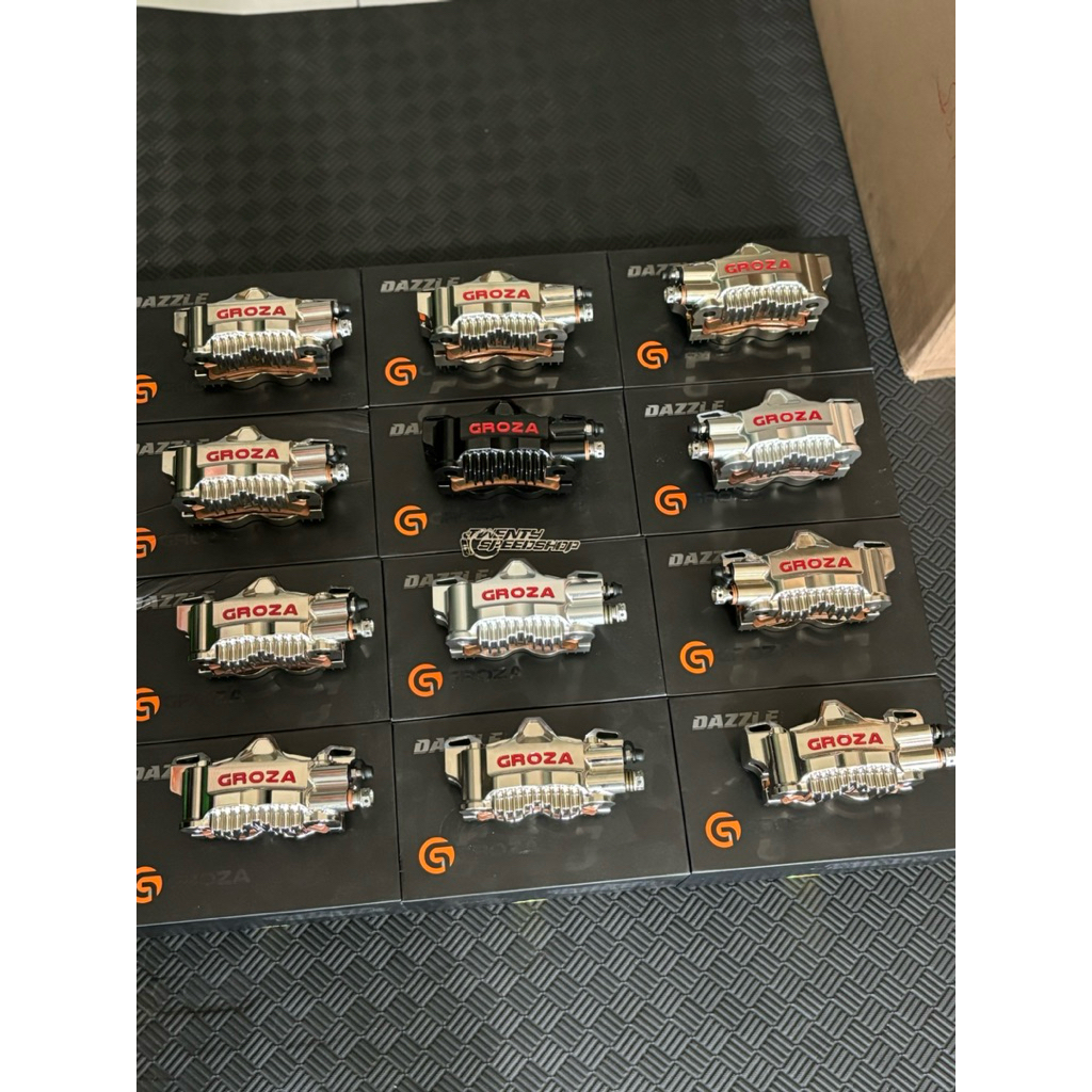 Jual GROZA - KALIPER GROZA 4 PISTON DAZZLE PITCH 82MM | Shopee Indonesia