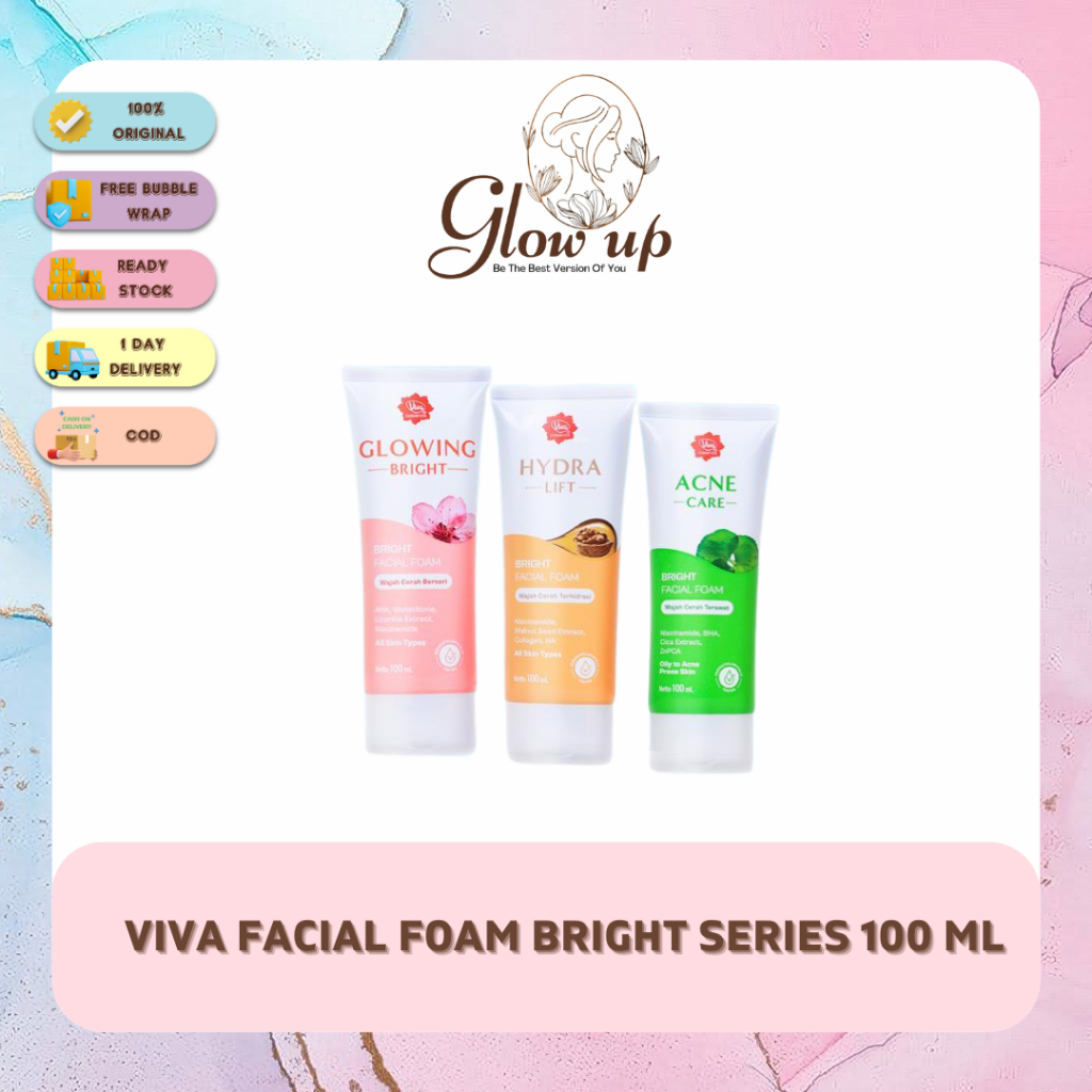 Jual Viva Facial Foam Bright Series 100 ml | Shopee Indonesia