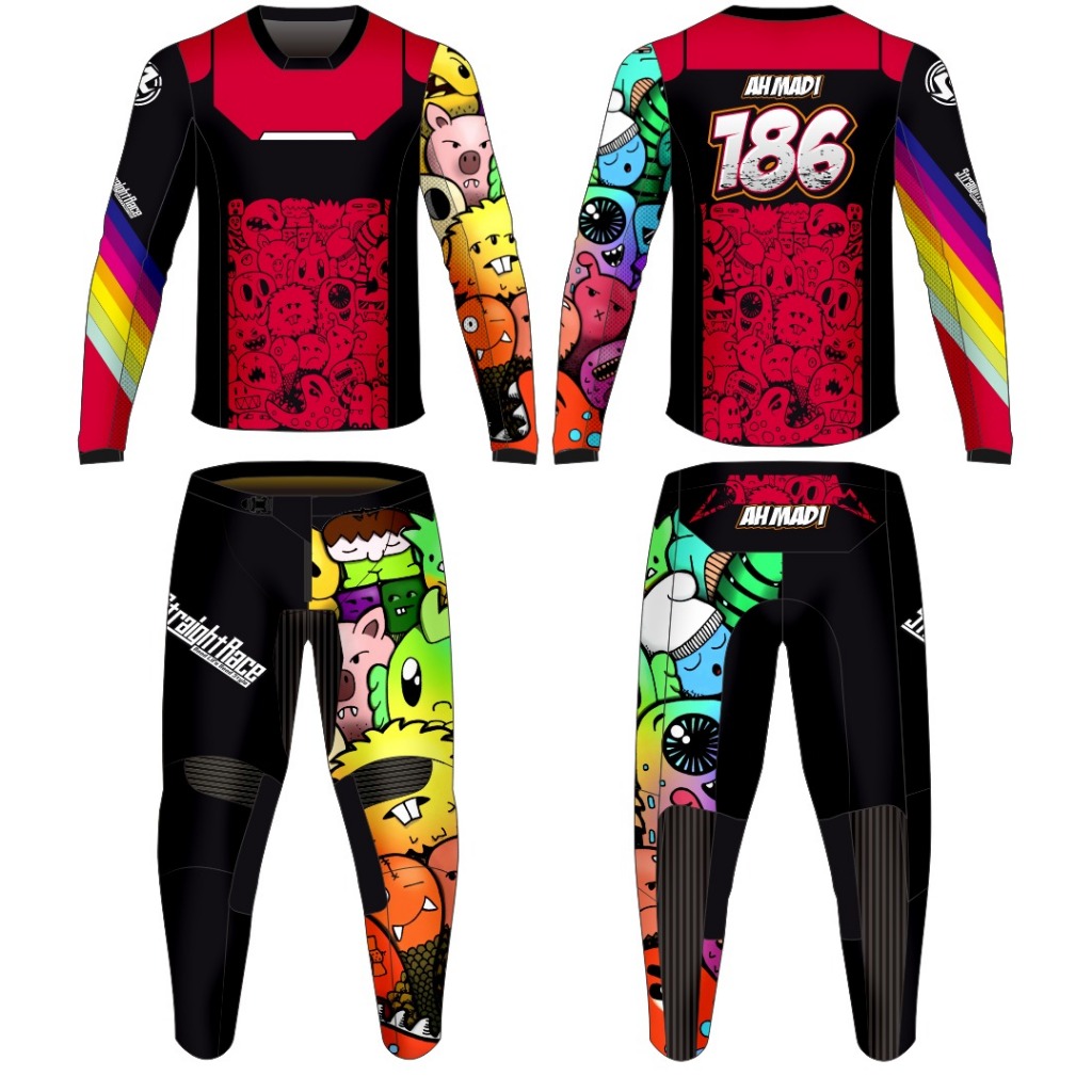 Jual SETELAN JERSEY SET BAJU BALAP TRAIL MOTOCROSS ADVENTURE ROADBIKE ...