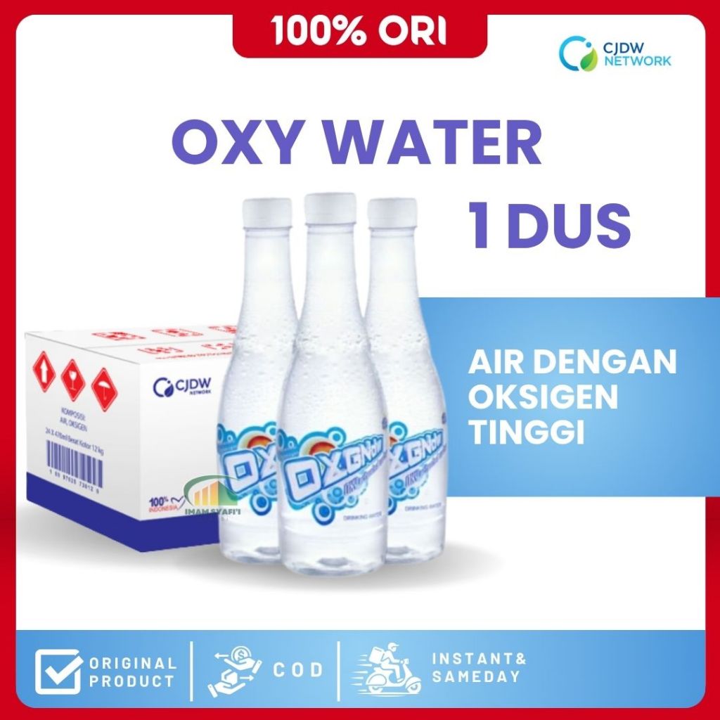 Jual Air Oxy Water 1 Dus Original 24 botol Air Minum Oxygndw CJDW ...