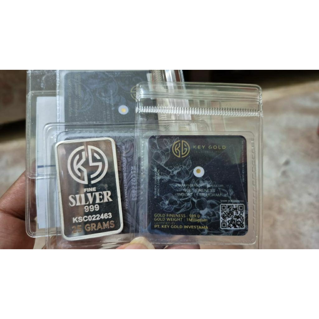 Jual Perak batangan Key Silver Argentum 25 gr (readystok) | Shopee ...