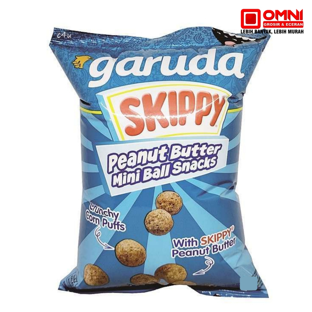 Jual Garuda SKIPPY - Peanut Butter Mini Ball Snacks 50gr Crunchy Corn ...