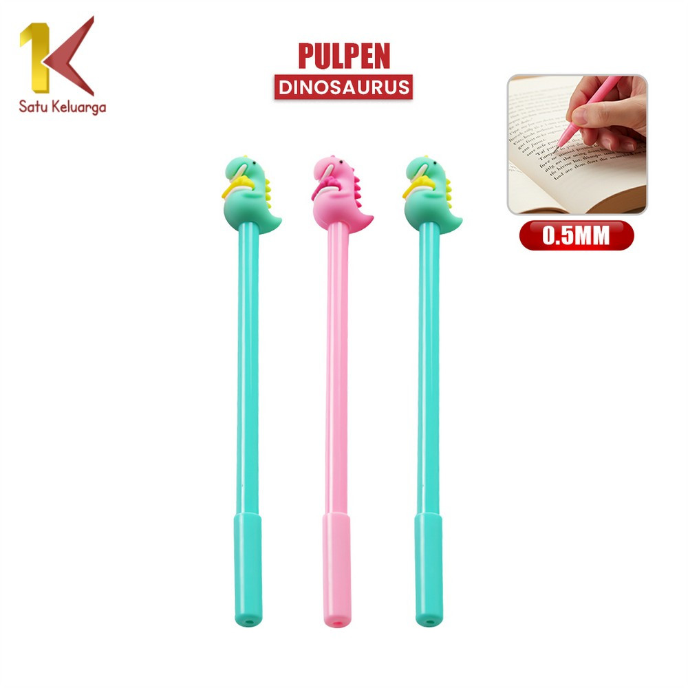 Jual Satu Keluarga Pulpen Karakter Dinosaur A33 Pulpen Gel Dinosaurus ...