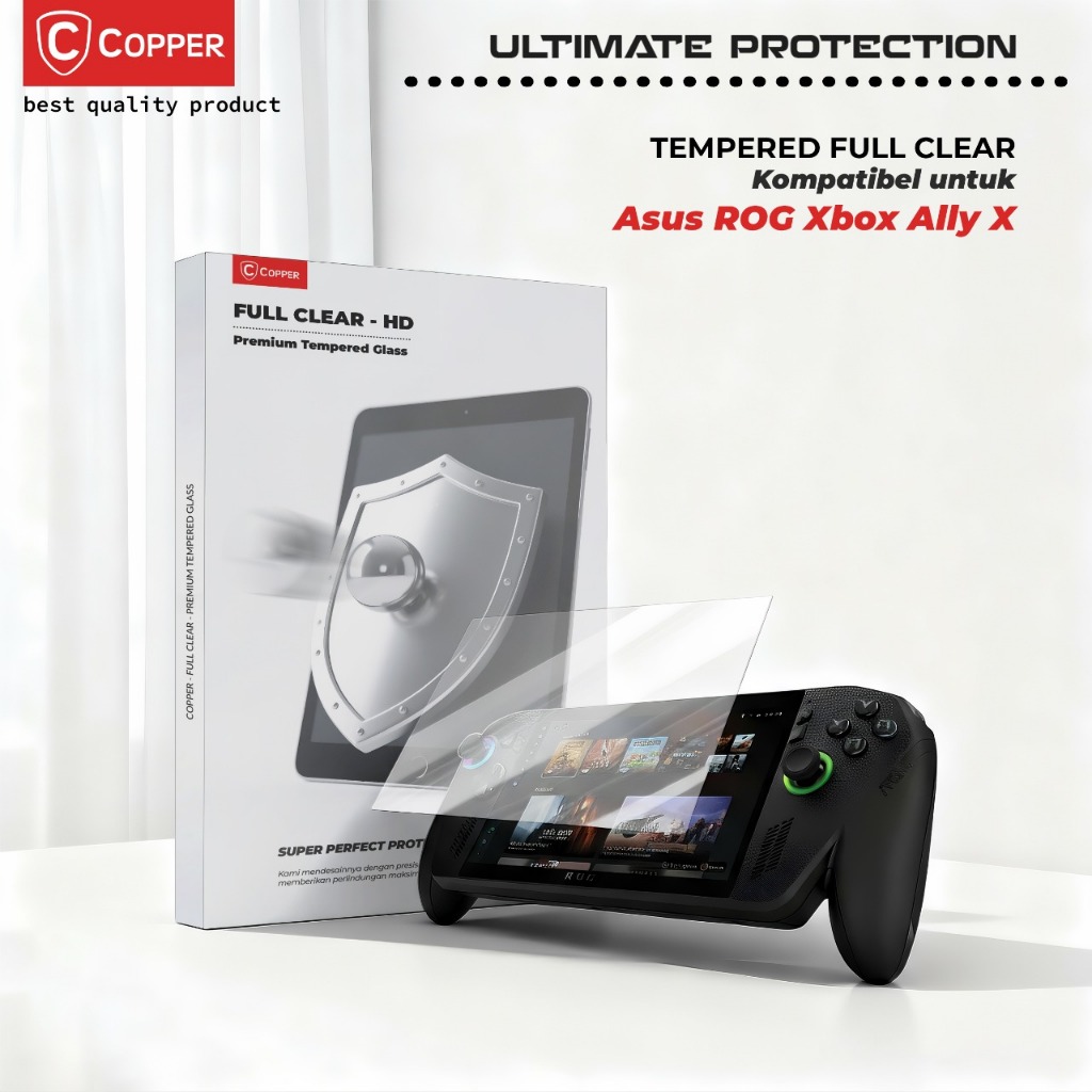Jual Asus ROG Xbox Ally X - COPPER Tempered Glass Full Clear Premium ...