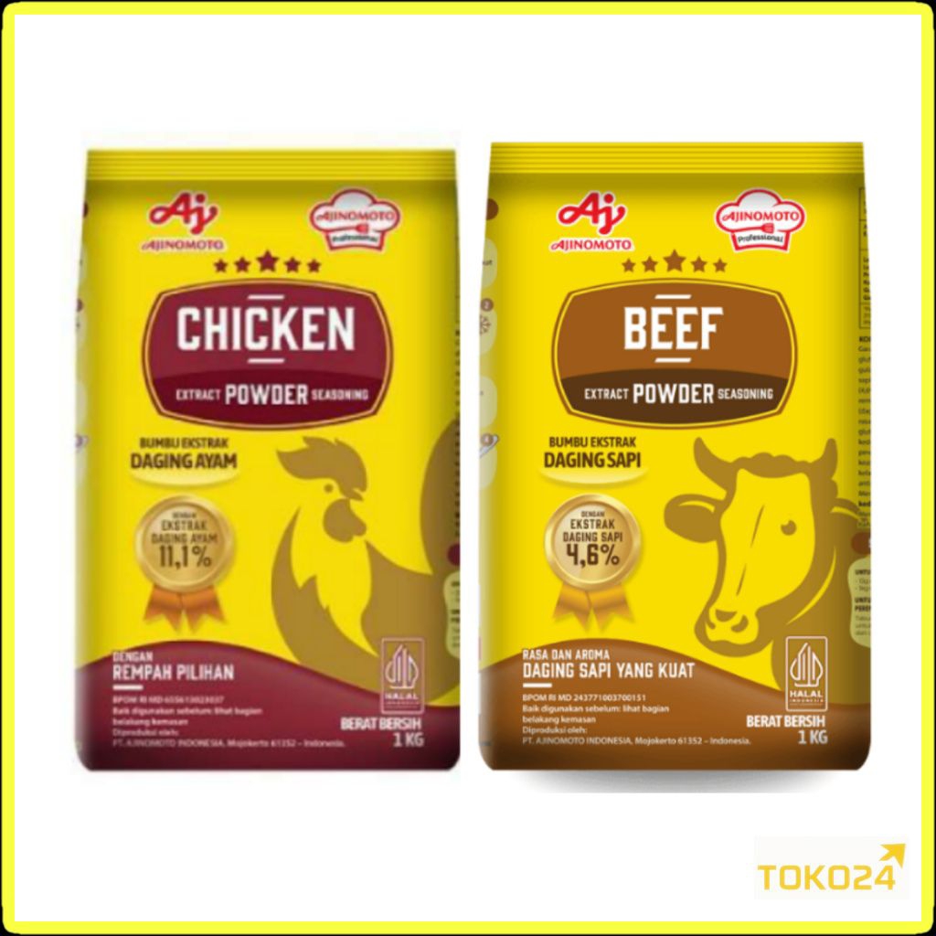 Jual Ajinomoto Chicken & Beef Extract Powder Seasoning 1 kg | Shopee ...