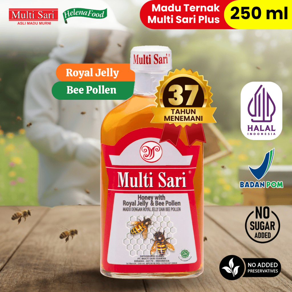 Jual MADU TERNAK MURNI ASLI Multisari Plus 250 ml - Madu - Royal Jelly ...