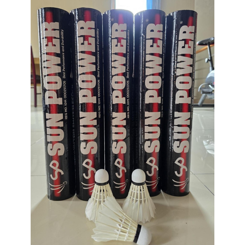 Jual SUNPOWER Sun Power Shuttlecock Badminton Kok Bulutangkis Bulu ...