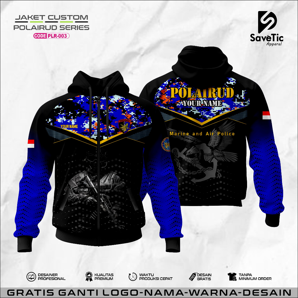 Jual Jaket POLAIRUD Full Printing Sublim Custom / Hoodie/Tracktop ...