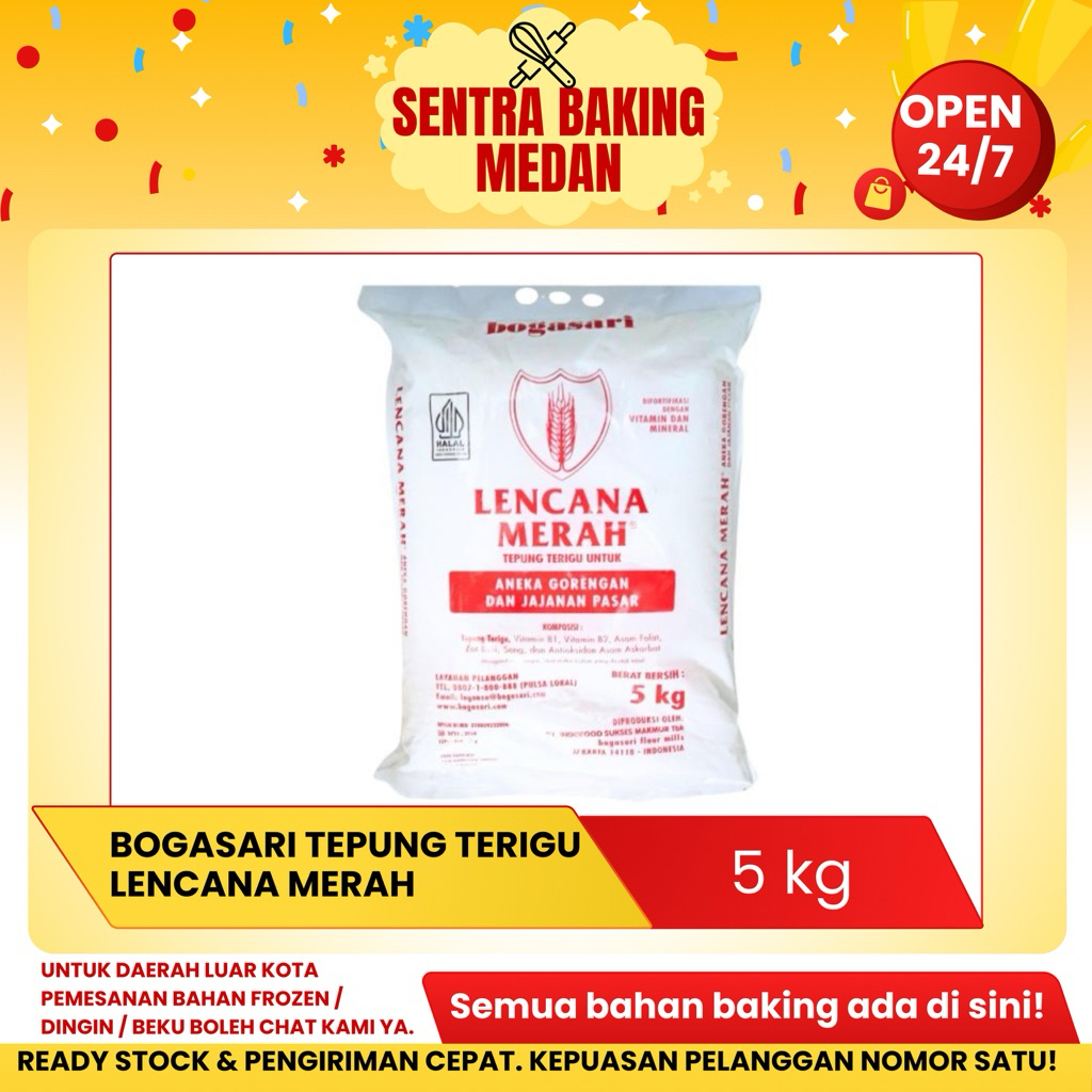 Jual BOGASARI LENCANA MERAH TEPUNG TERIGU 5kg | Shopee Indonesia