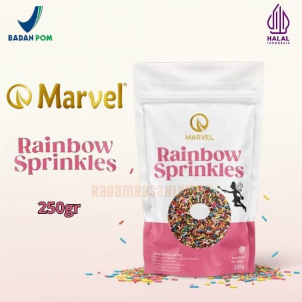 Jual Marvel Rainbow Chocolate Sprinkles - Cokelat Meses Warna Warni ...