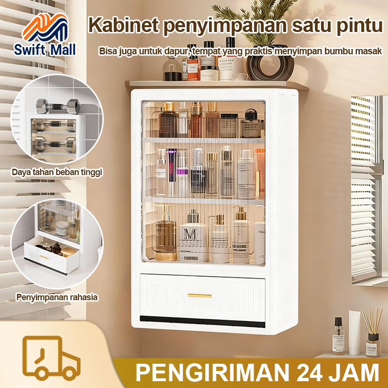 Jual Swift Mall Lemari Penyimpanan Gantung Transparan Rak Kamar Mandi ...