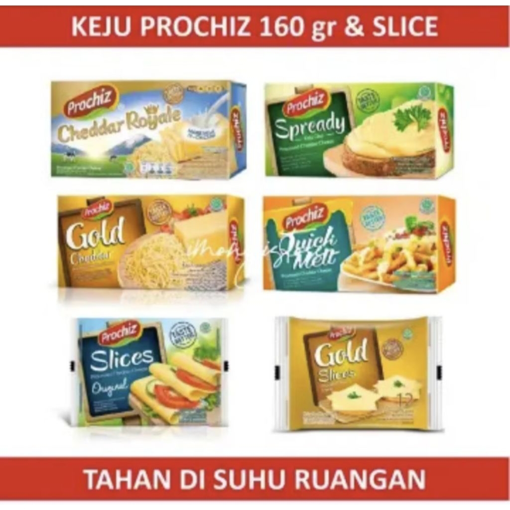 Jual Keju prochiz spready cheddar gold cheddar gold slices ( 160 gram ...
