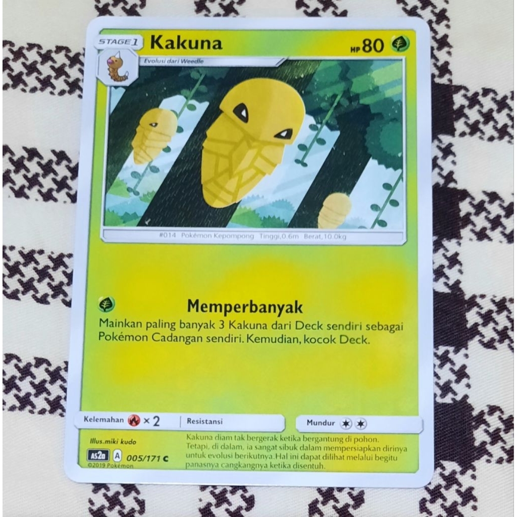 Jual Kartu Pokemon Kakuna As2a bahasa indo tcg | Shopee Indonesia