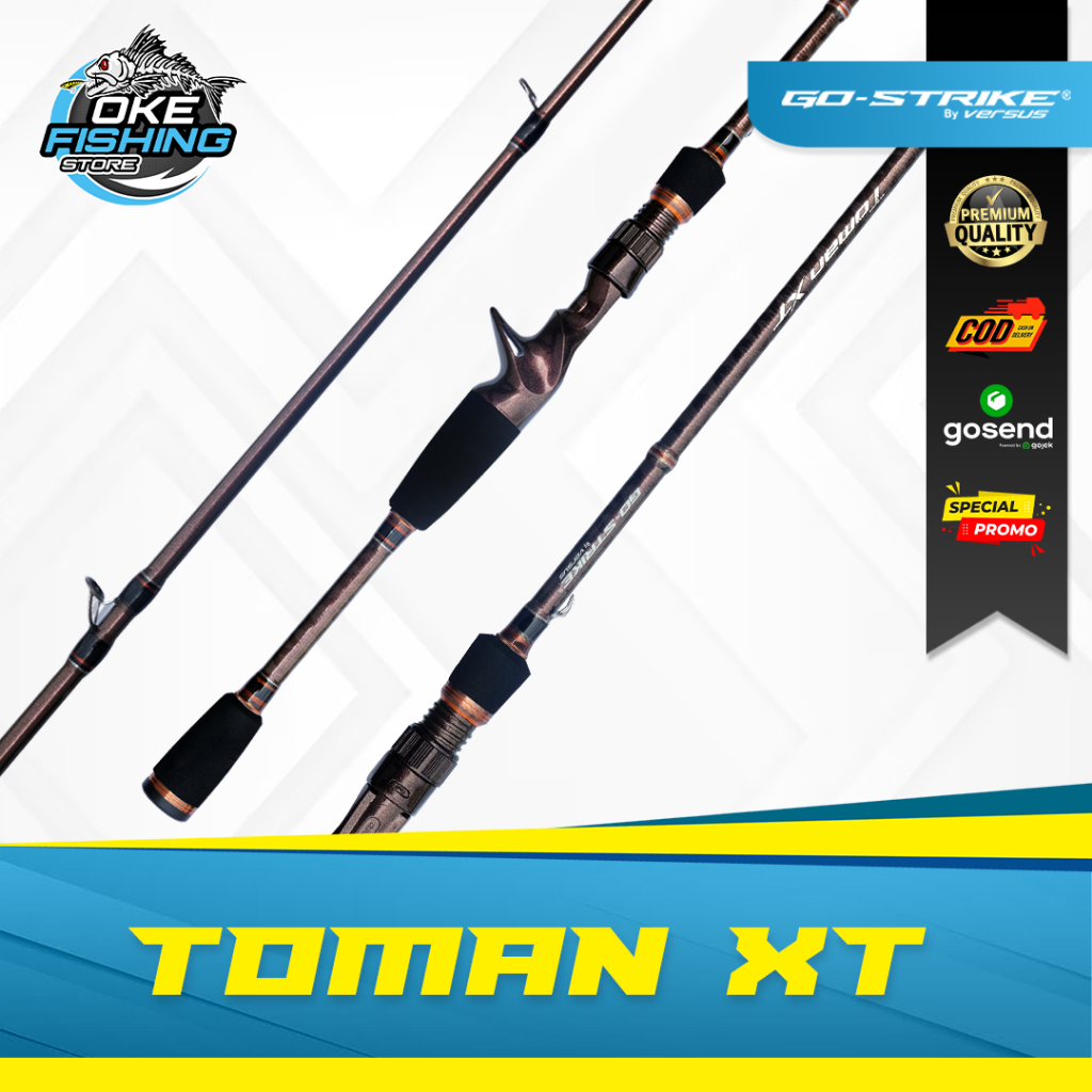 Jual Joran Casting GOSTRIKE TOMAN XT | Baitcasting Rod 30T Hollow ...