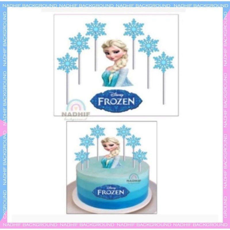 Jual Topper Karakter FROZEN Harga Grosir Decorasi Cake Happy Birthday ...