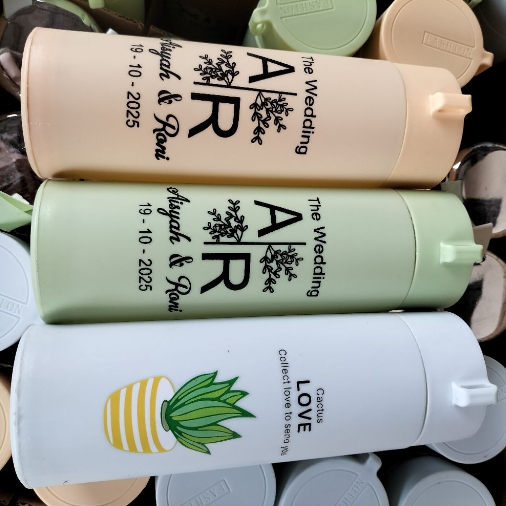 Jual 50 PCS BOTOL TAMBLER KAKTUS SABOLON NAMA KEMAS BOX CANTIK SOUVENIR ...