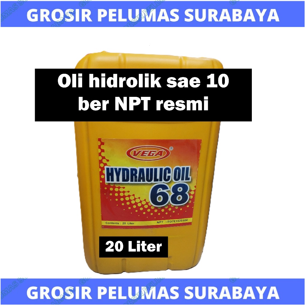 Jual VEGA Hydraulic oil 68 Pail 20Liter Oli hidrolik ber NPT industri ...